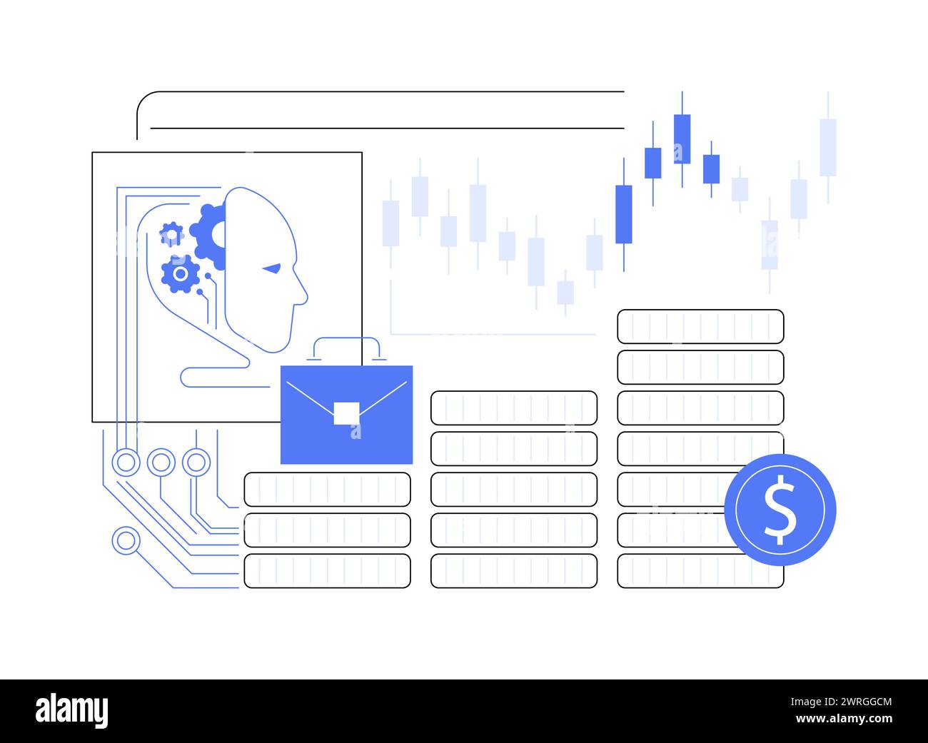AI-Optimized Investment Portfolio Management abstract concept vector illustration Stock Vector ...