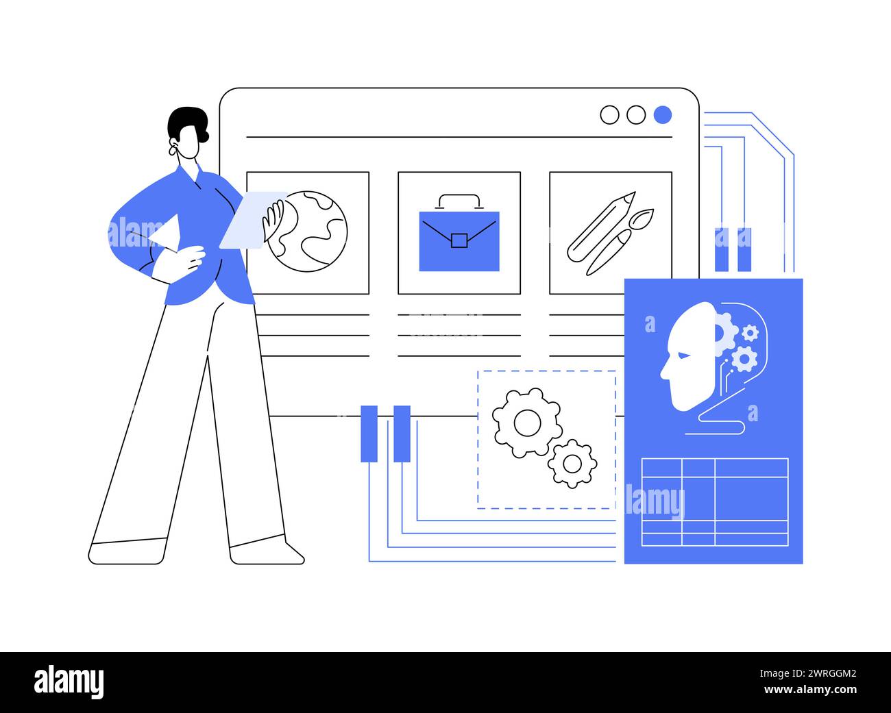 AI-Enhanced Curriculum Development abstract concept vector illustration Stock Vector Image & Art ...