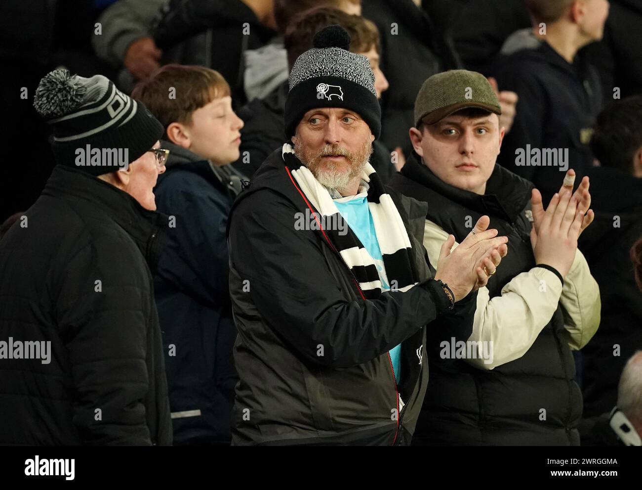 Derby County fans during the Sky Bet League One match at Pride Park ...
