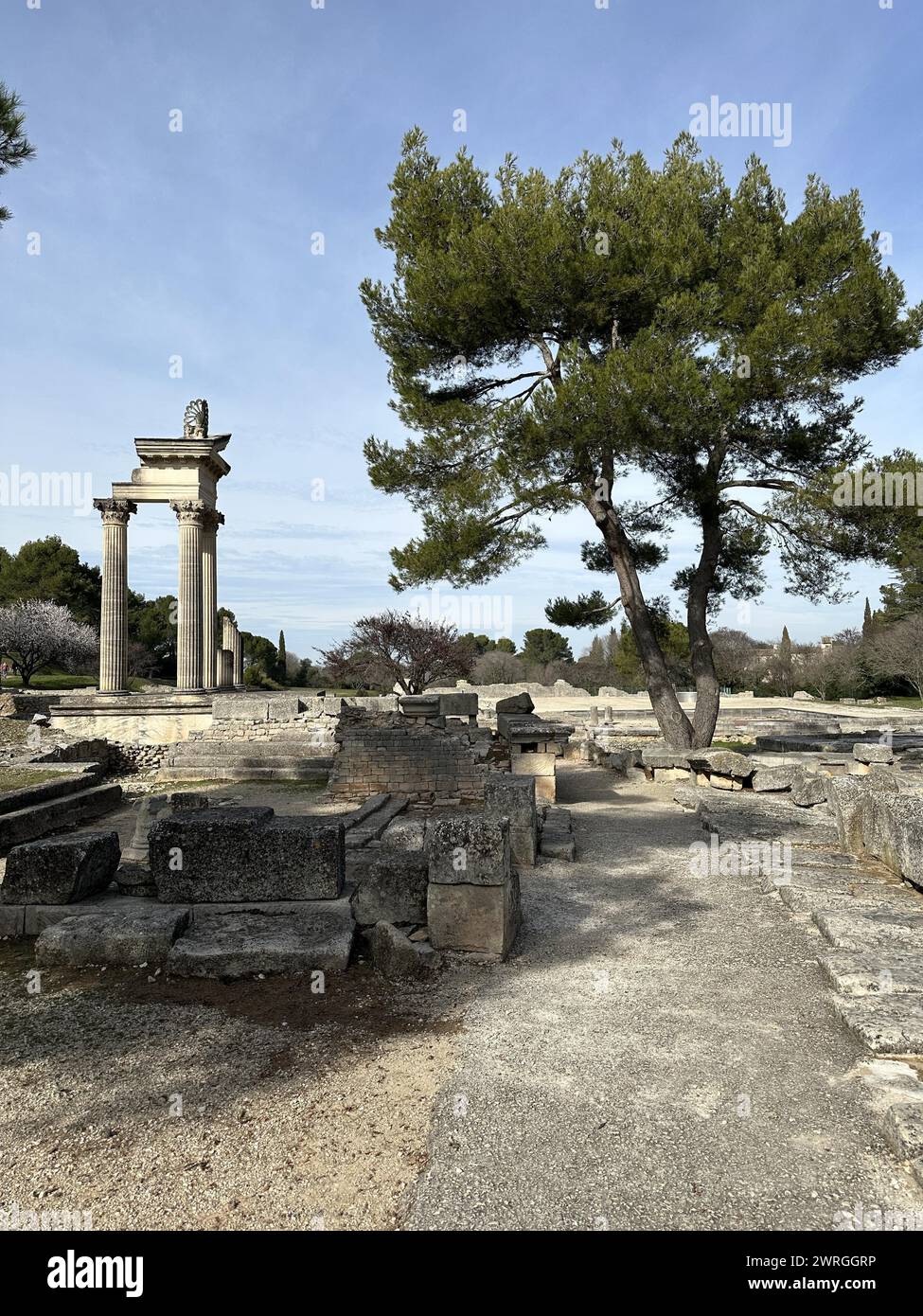 Ruins of a Roman Temple at Glanum, St Remy De Provence, Bouches-du ...