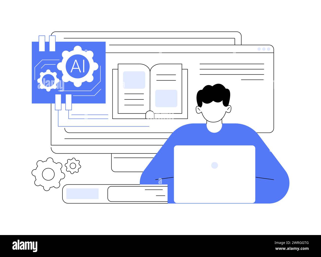 AI-Optimized Educational Resources abstract concept vector illustration Stock Vector Image & Art ...