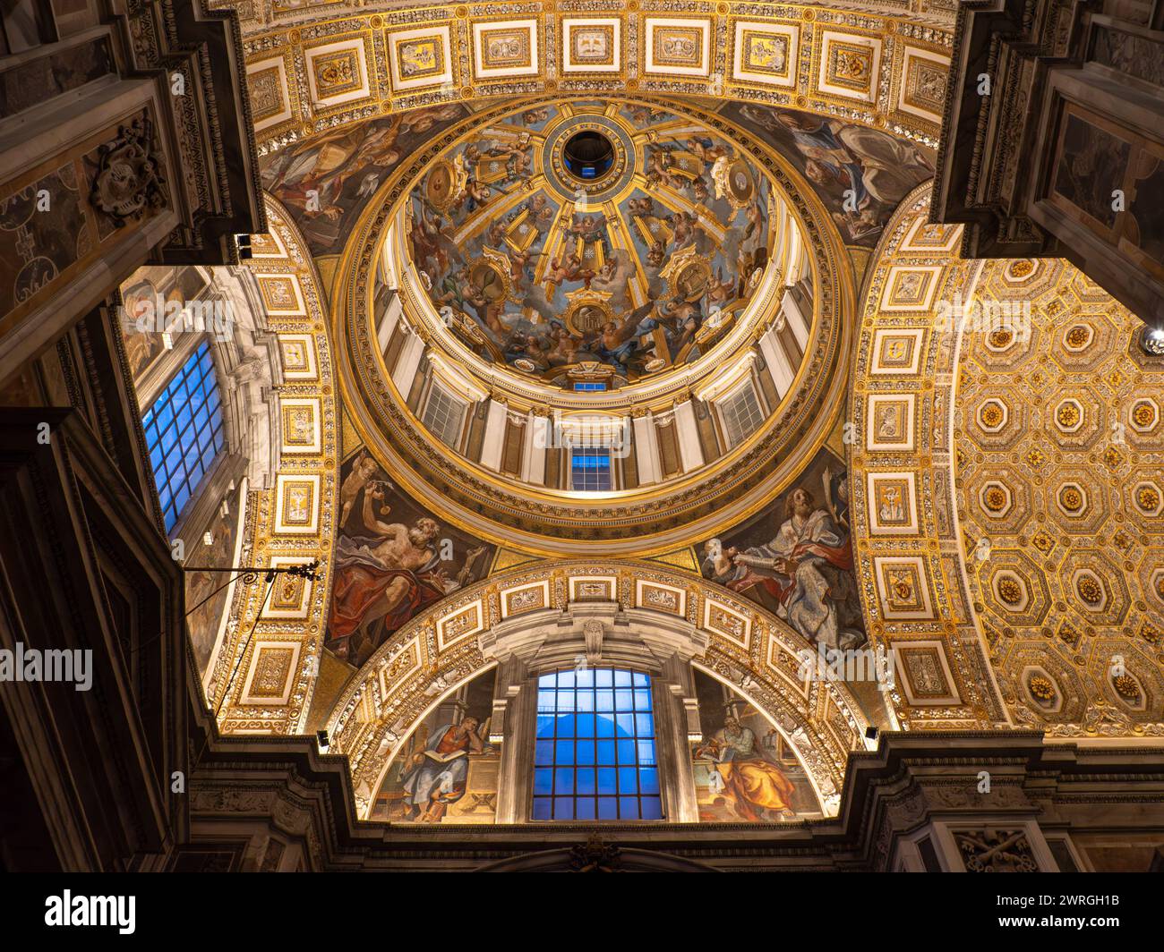 Interior of St Peter's Basilica, Vatican Stock Photo - Alamy