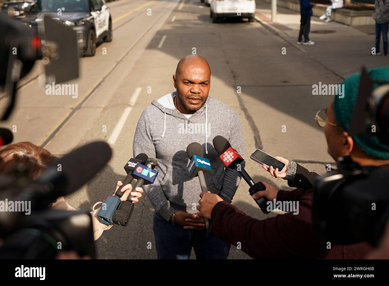 Toronto, Canada. 12th Mar, 2024. Chris Moise, city councillor for ...