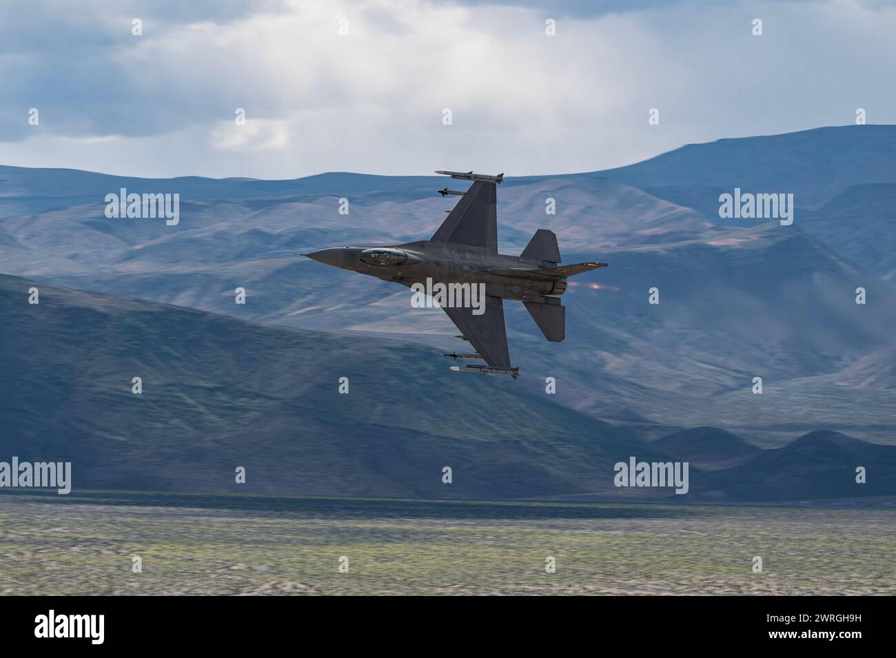 An F-16C Fighting Falcon assigned to the 706th Aggressor Squadron (AGRS ...