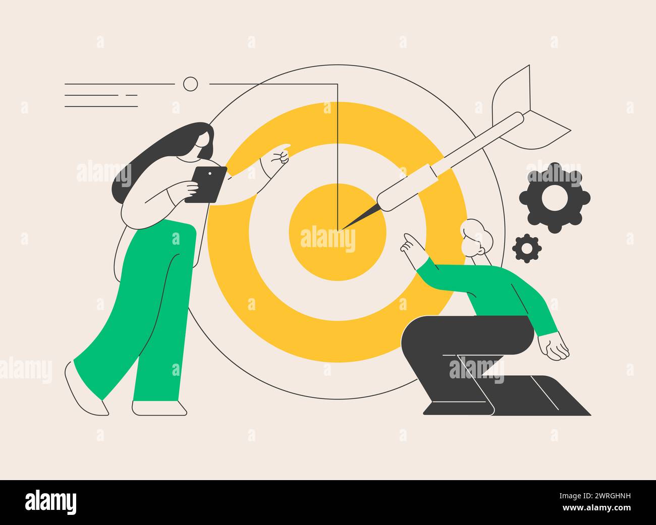 Focus abstract concept vector illustration Stock Vector Image & Art - Alamy