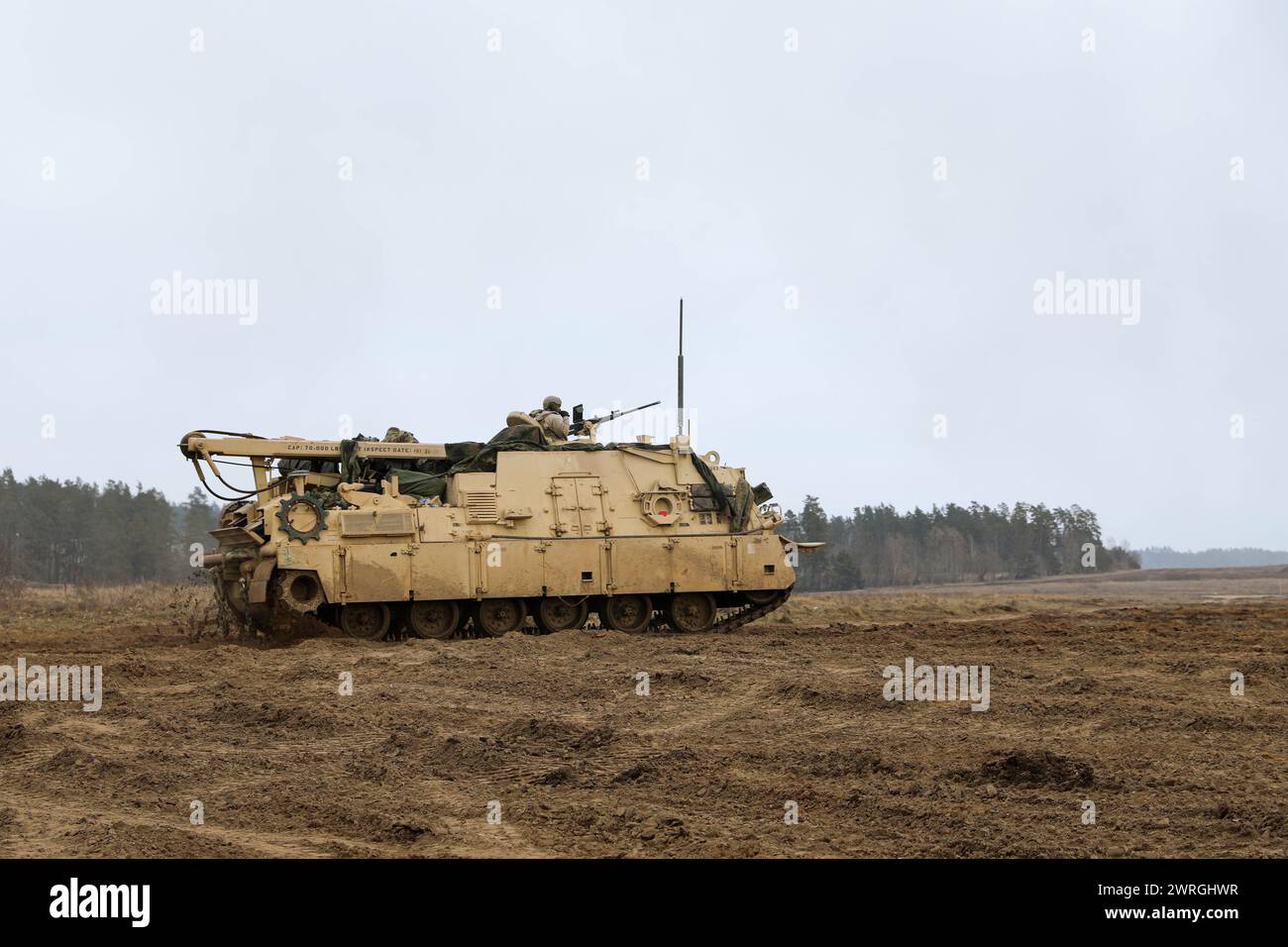 A M88A2 Hercules Recovery Vehicle with 3rd Battalion, 15th Infantry ...