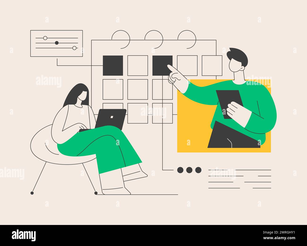 Organization abstract concept vector illustration Stock Vector Image ...