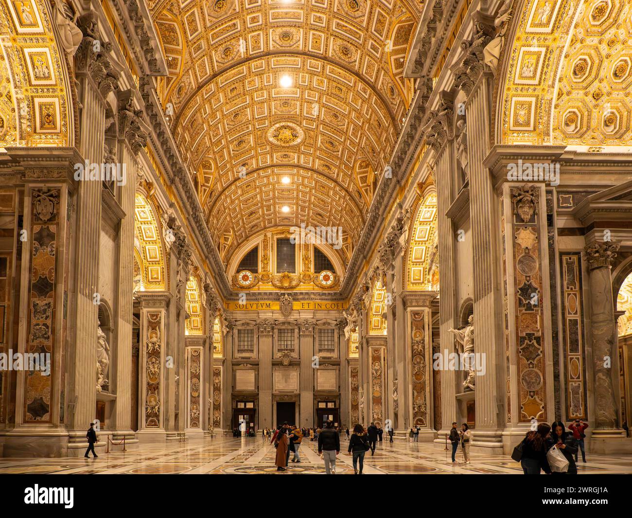 Interior of St Peter's Basilica, Vatican Stock Photo - Alamy
