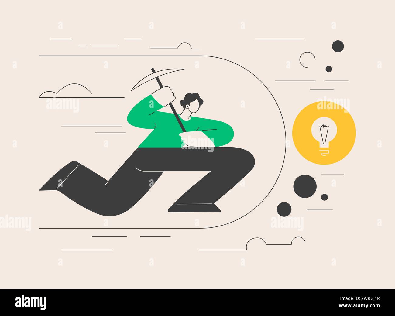 Persistence abstract concept vector illustration Stock Vector Image ...