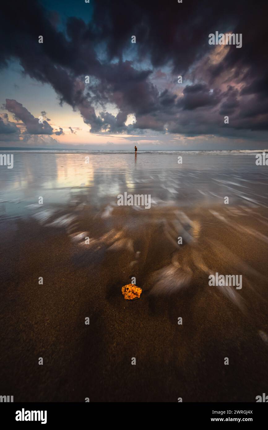 Sunrise landscape distant person hi-res stock photography and images ...