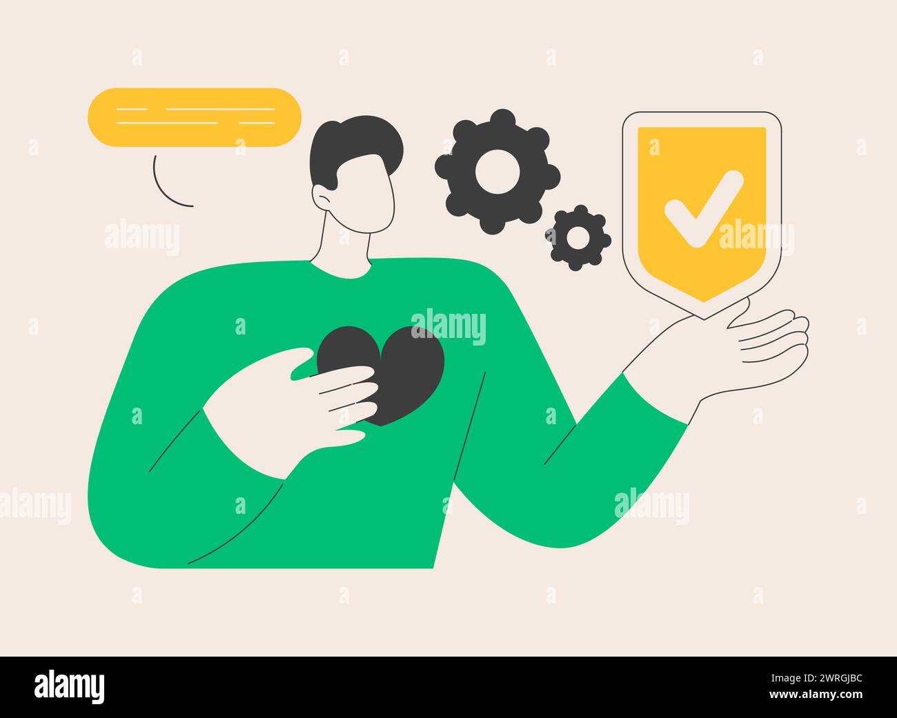 Honesty trustworthy character Stock Vector Images - Alamy