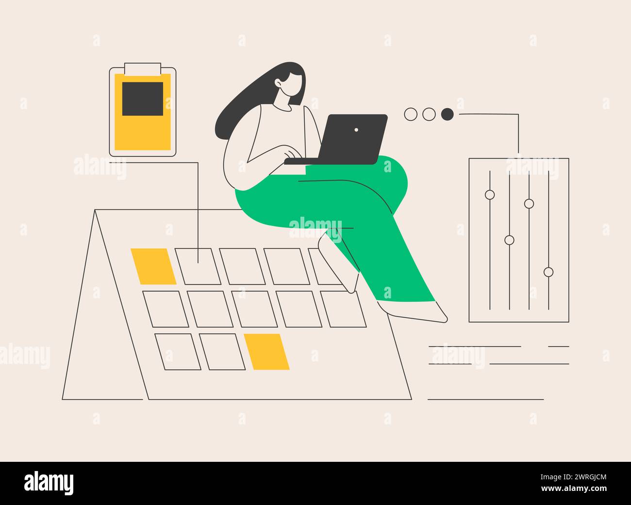 Time management abstract concept vector illustration Stock Vector Image ...