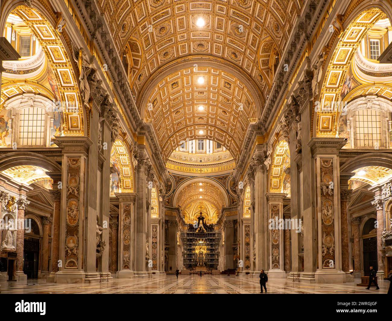 Interior of St Peter's Basilica, Vatican Stock Photo - Alamy