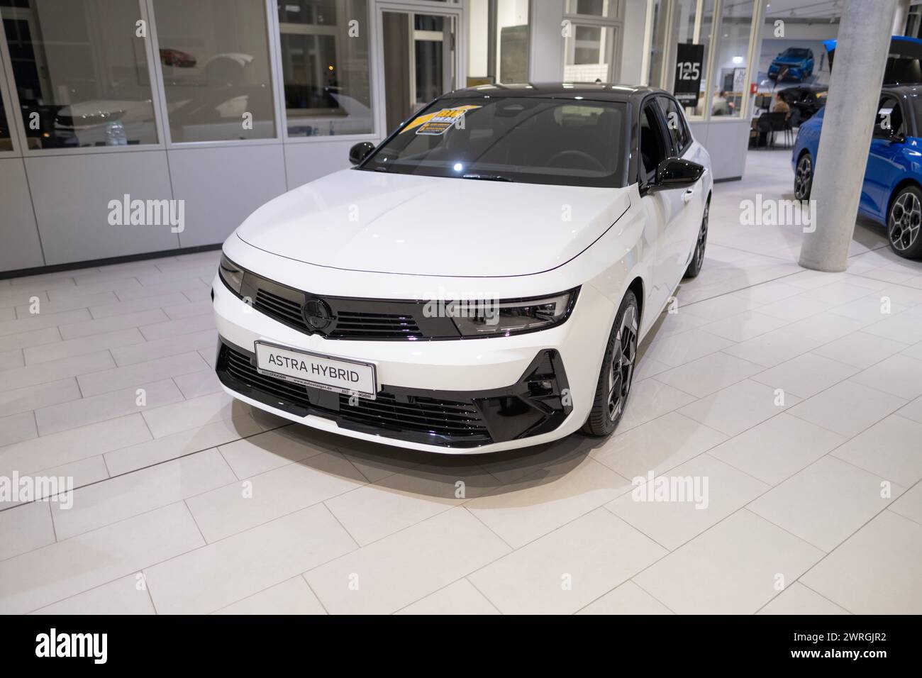 new white Opel Grandland Plug-in Hybrid car Opel Automobile GmbH ...