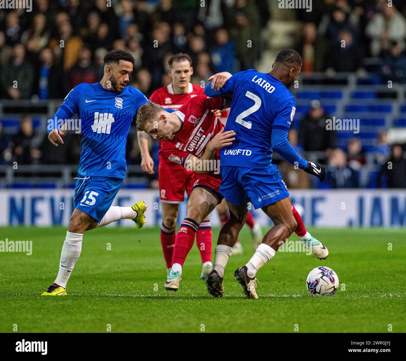 12th March 2024; St Andrews, Birmingham, West Midlands, England; EFL Championship Football ...