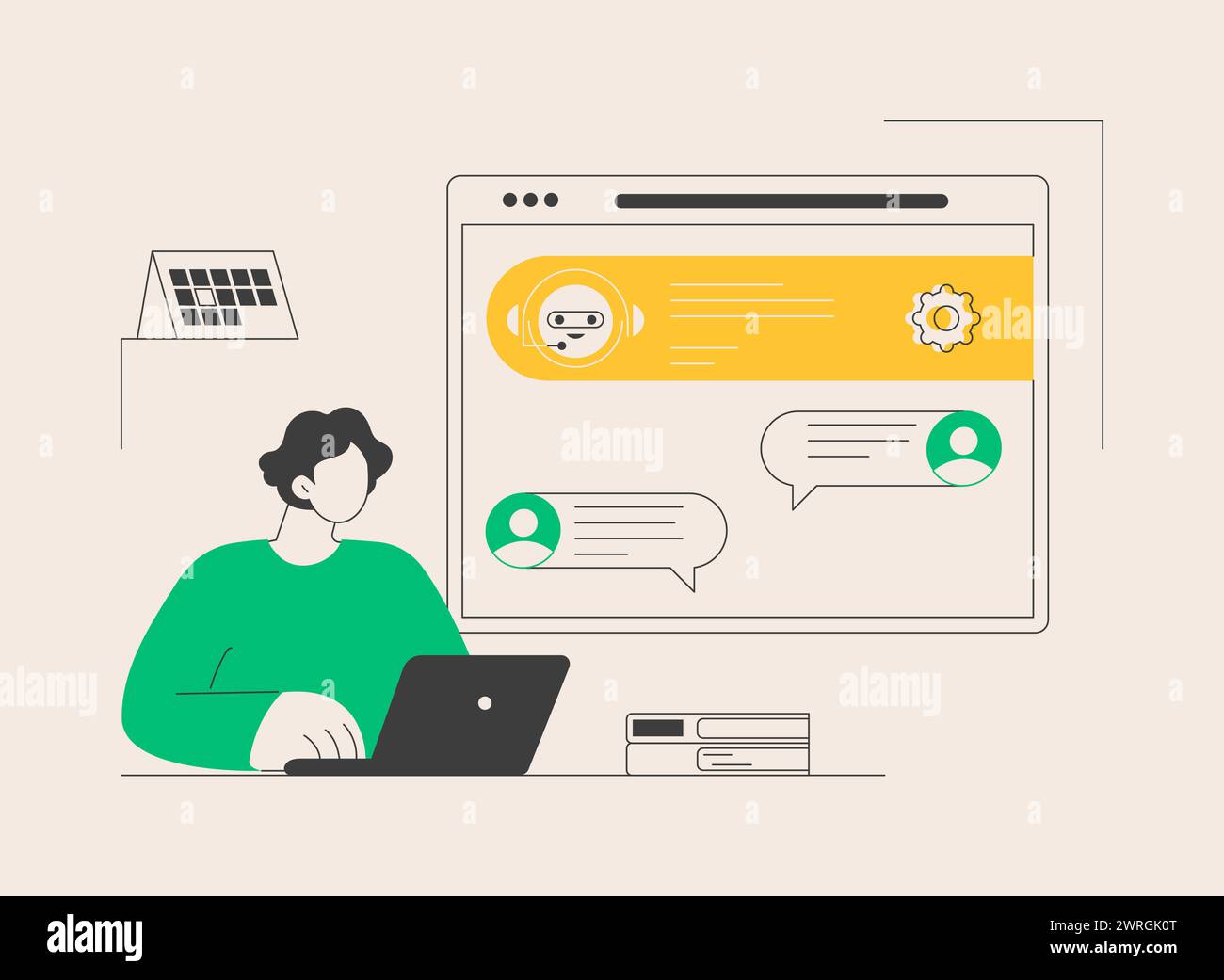 Customer self-service abstract concept vector illustration Stock Vector ...