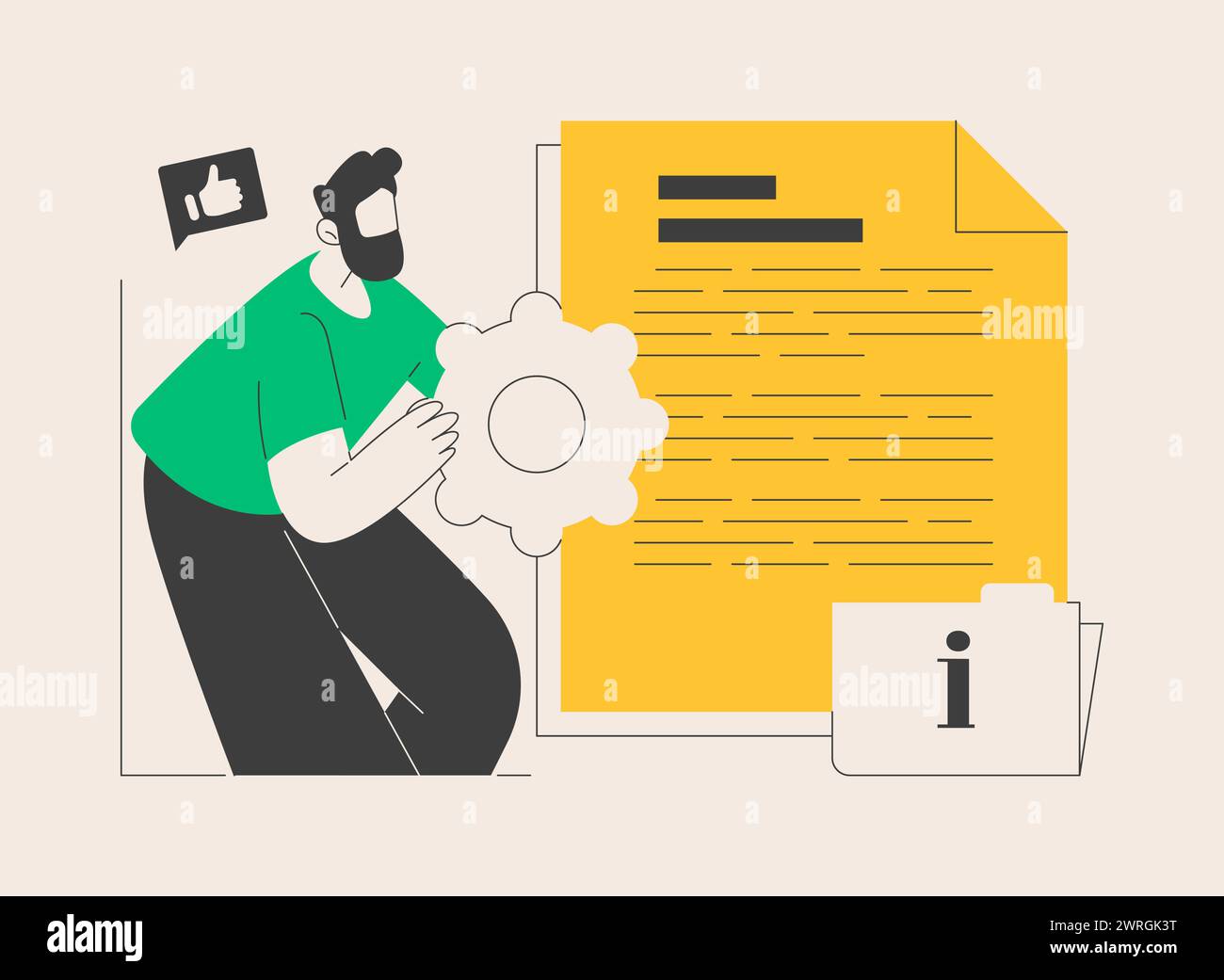 Customer service guide abstract concept vector illustration Stock ...