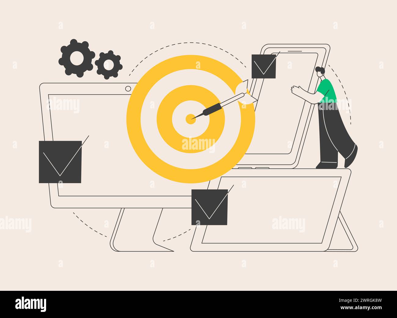 Multi Device Targeting Abstract Concept Vector Illustration Stock Vector Image And Art Alamy