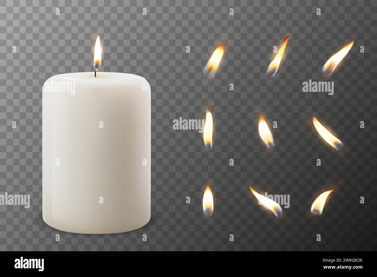 Atmospheric candle lighting Stock Vector Images - Alamy