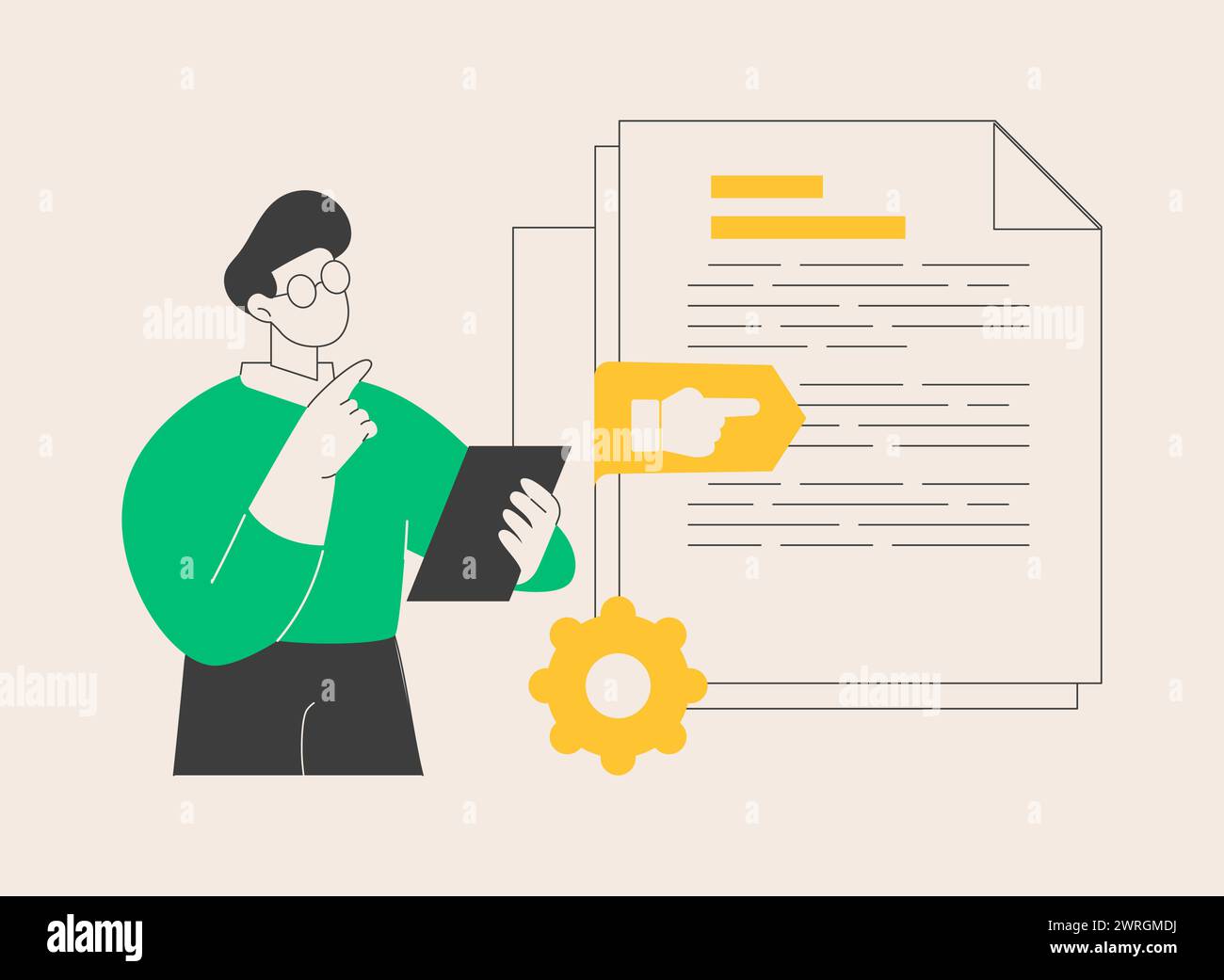 Vision and scope document abstract concept vector illustration Stock ... Vision and scope document abstract concept vector illustration Stock ...