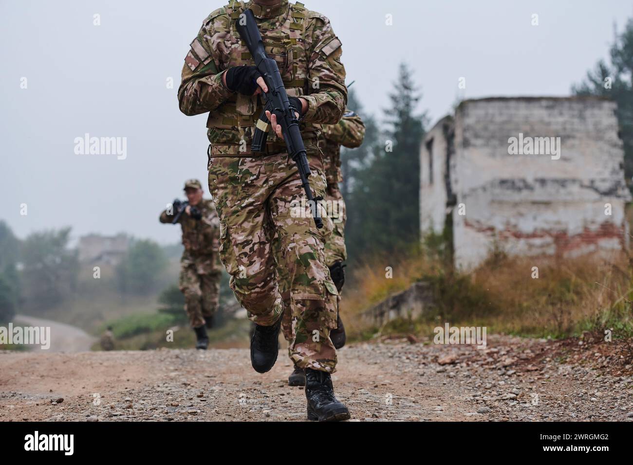 A disciplined and specialized military unit, donned in camouflage ...