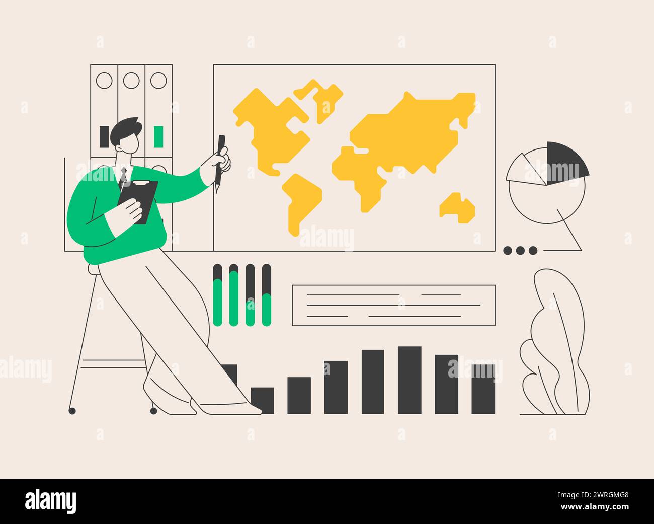 Dashboard service abstract concept vector illustration Stock Vector ...