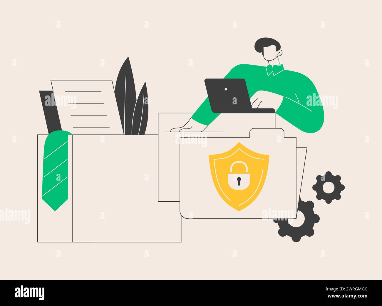 Information privacy abstract concept vector illustration Stock Vector ...