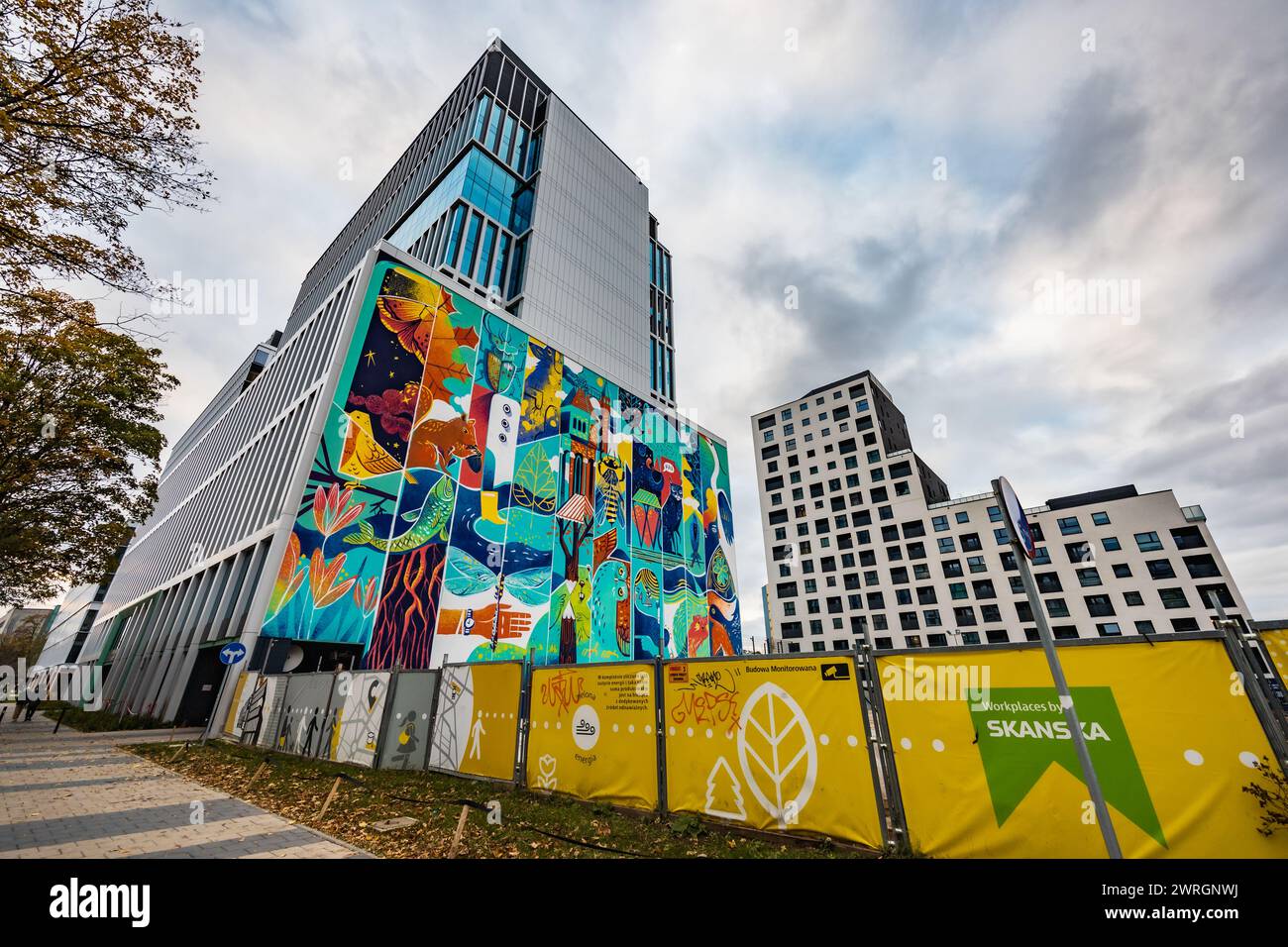 Wroclaw,Poland- November 12 2023: Beautiful and colorful facade with ...