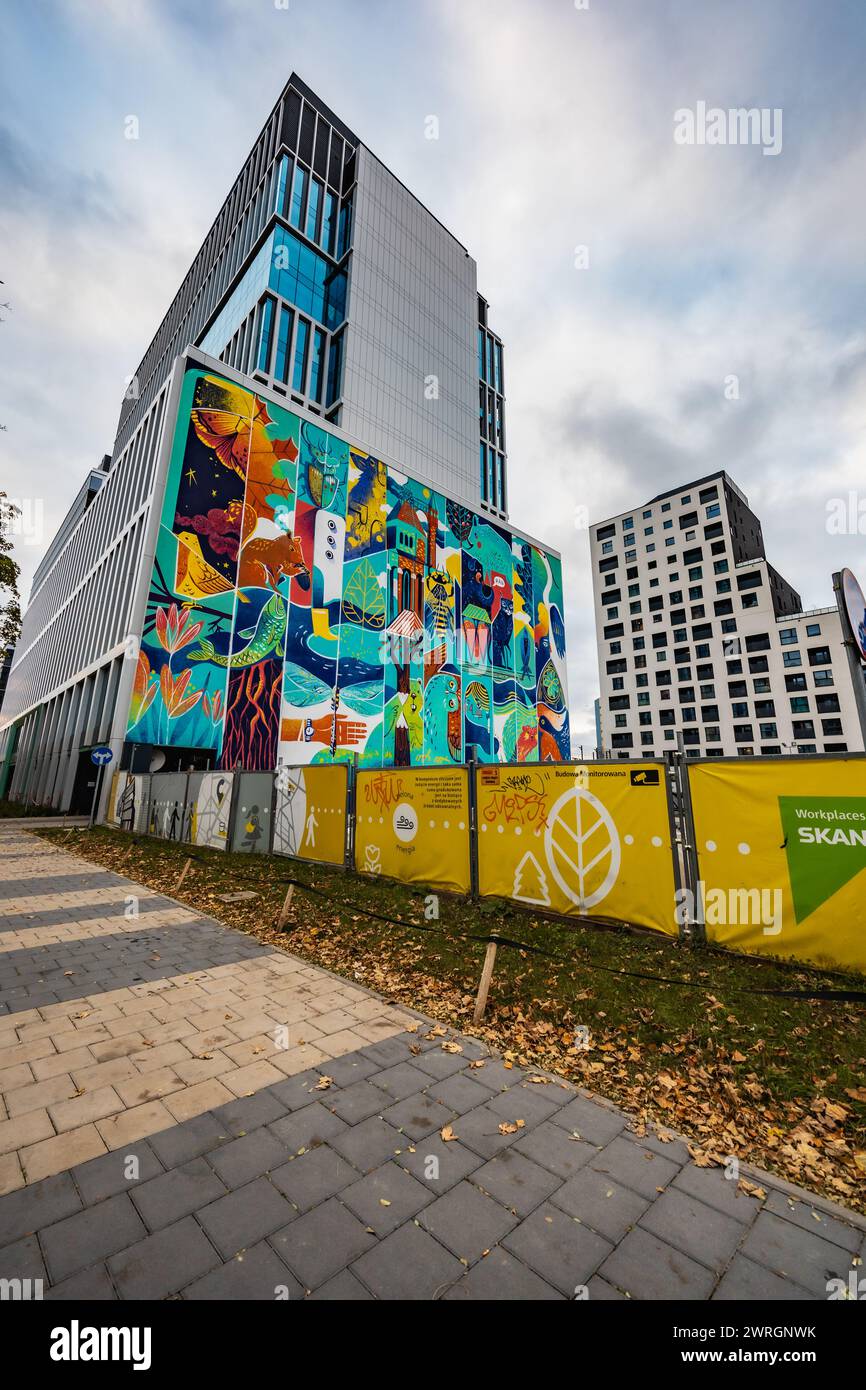 Wroclaw,Poland- November 12 2023: Beautiful and colorful facade with ...