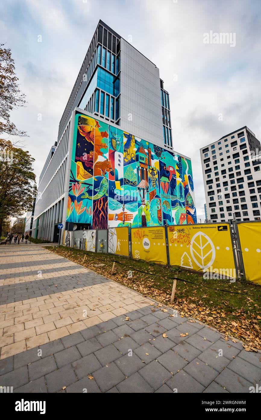 Wroclaw,Poland- November 12 2023: Beautiful and colorful facade with ...