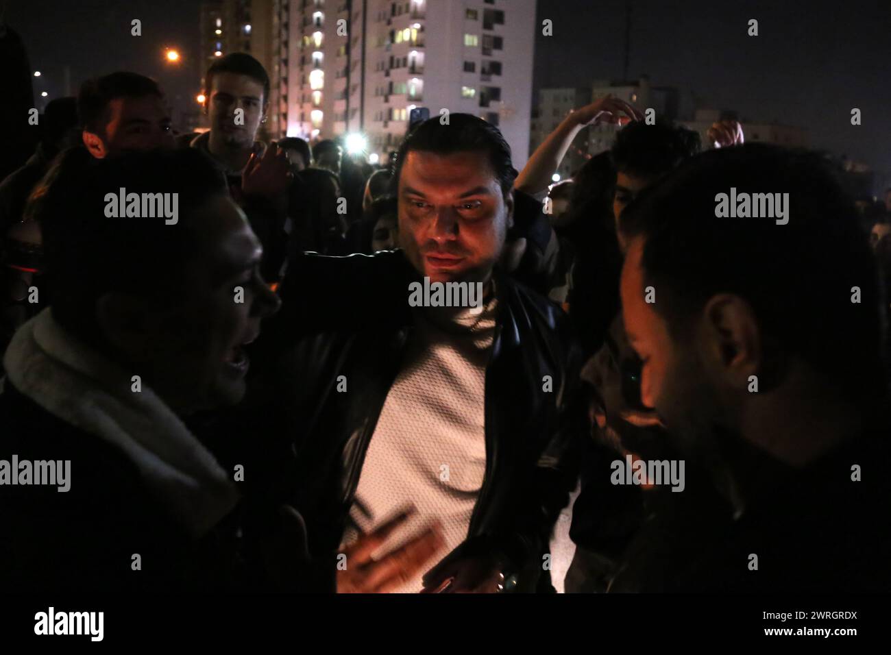 March 12, 2024, Tehran, Iran: Iranian youth dance on the eve of ...