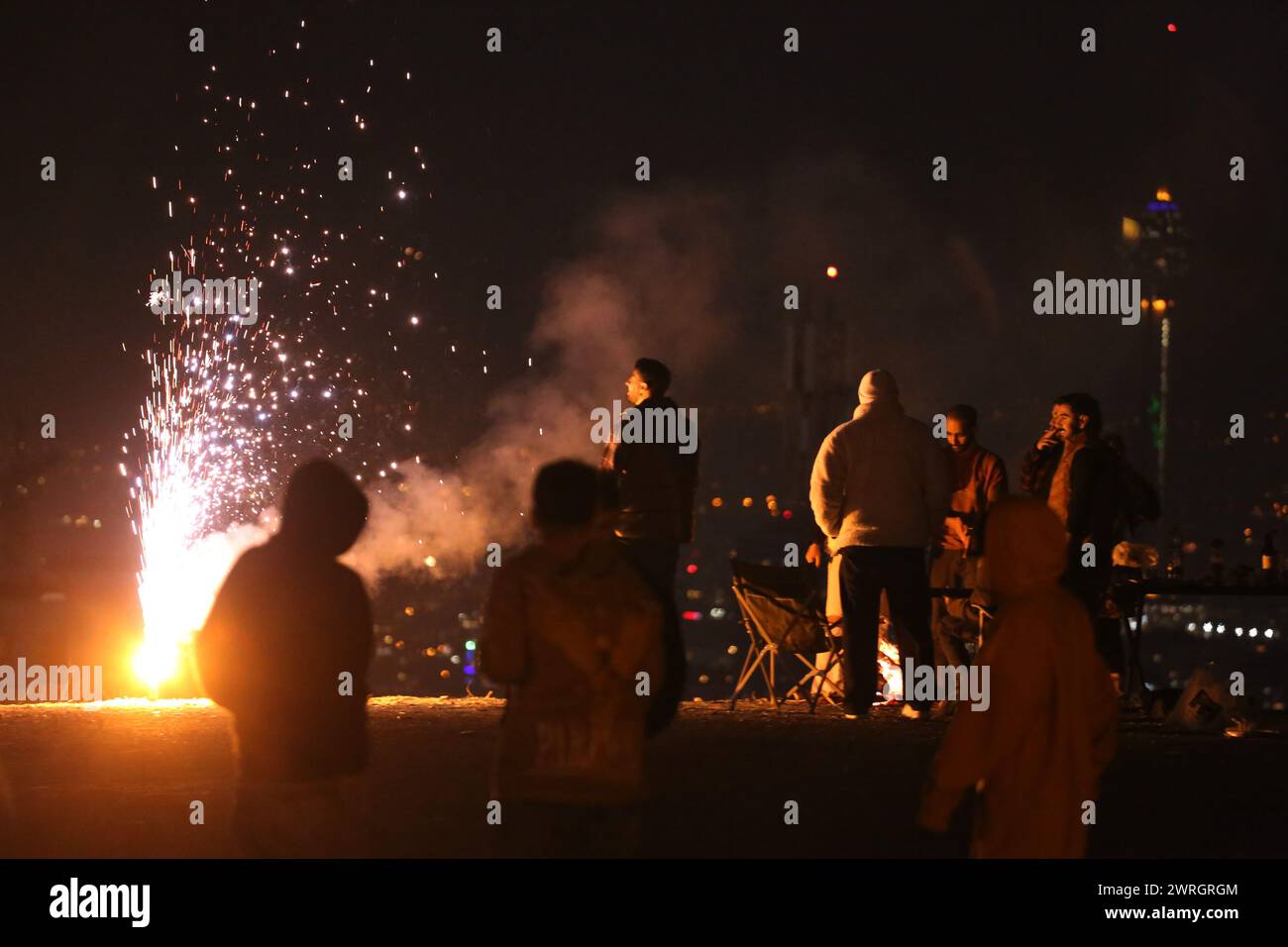 March 12, 2024, Tehran, Iran: Iranian youth take part on the eve of ...