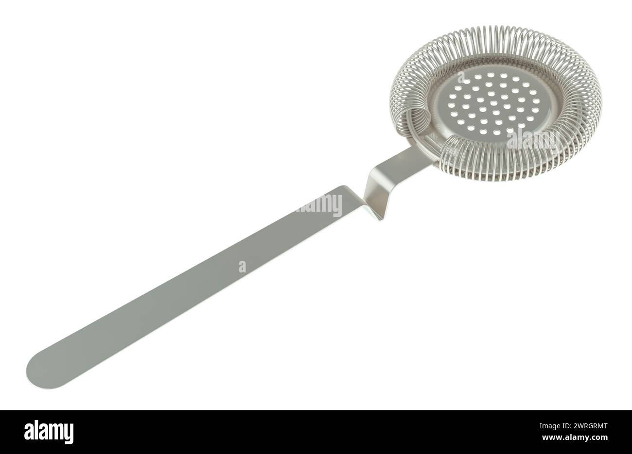Cocktail Strainer, 3D rendering isolated on white background Stock ...