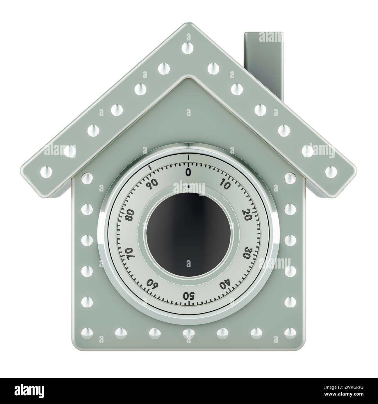 House with safe combination lock. Home security and protection, concept ...