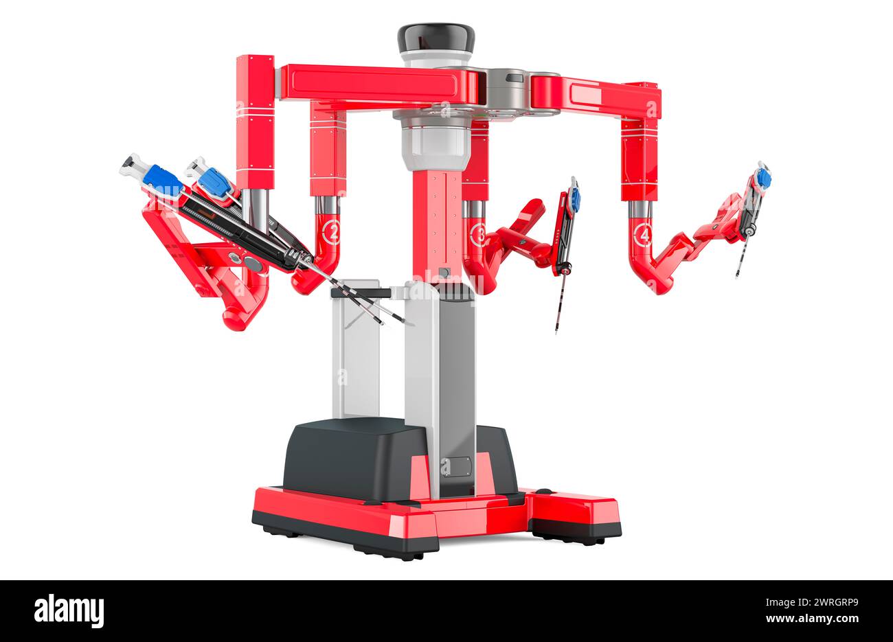 Robotic Surgical System, 3D rendering isolated on white background ...