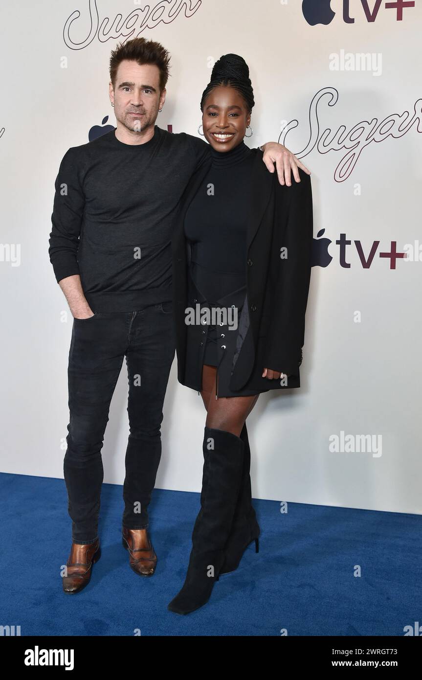Colin Farrell left, and Kirby Howell-Baptiste attend a photo call for ...