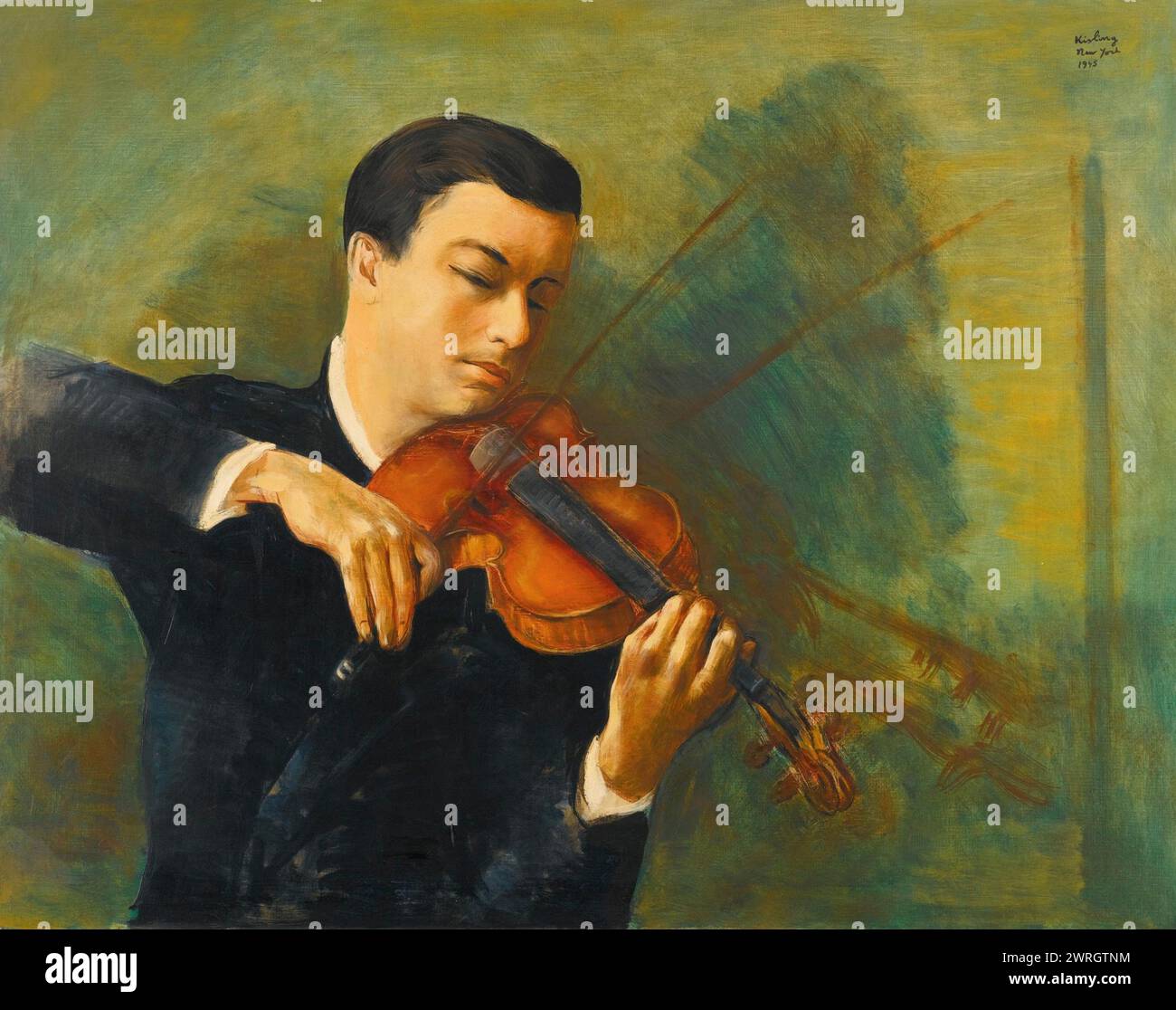 Portrait of the Violinist Nathan Milstein (1903-1992). Private ...
