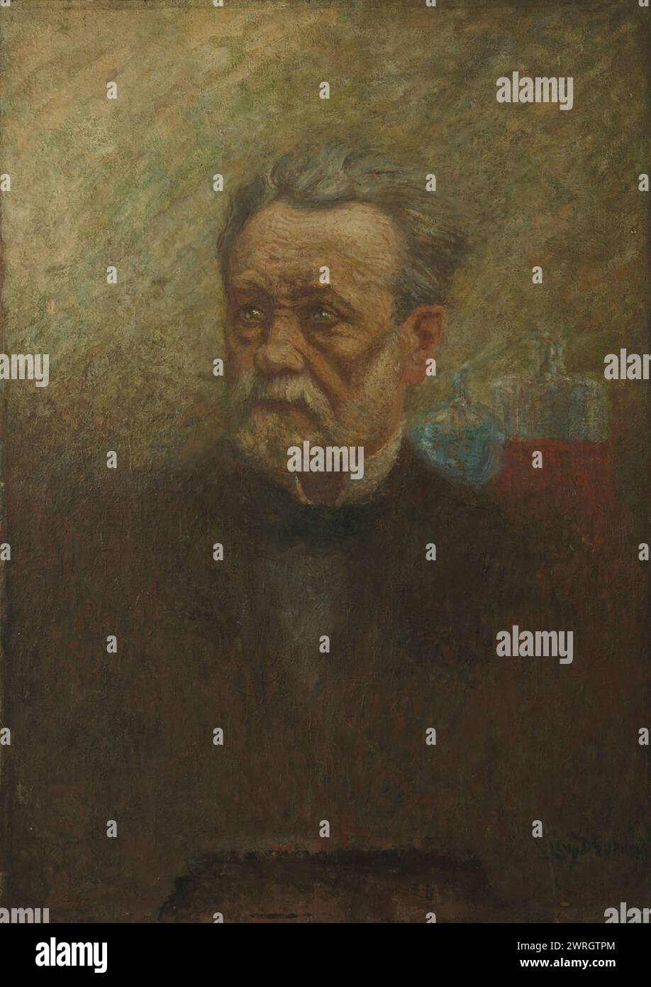 Portrait of Louis Pasteur (1822-1895). Private Collection Stock Photo ...