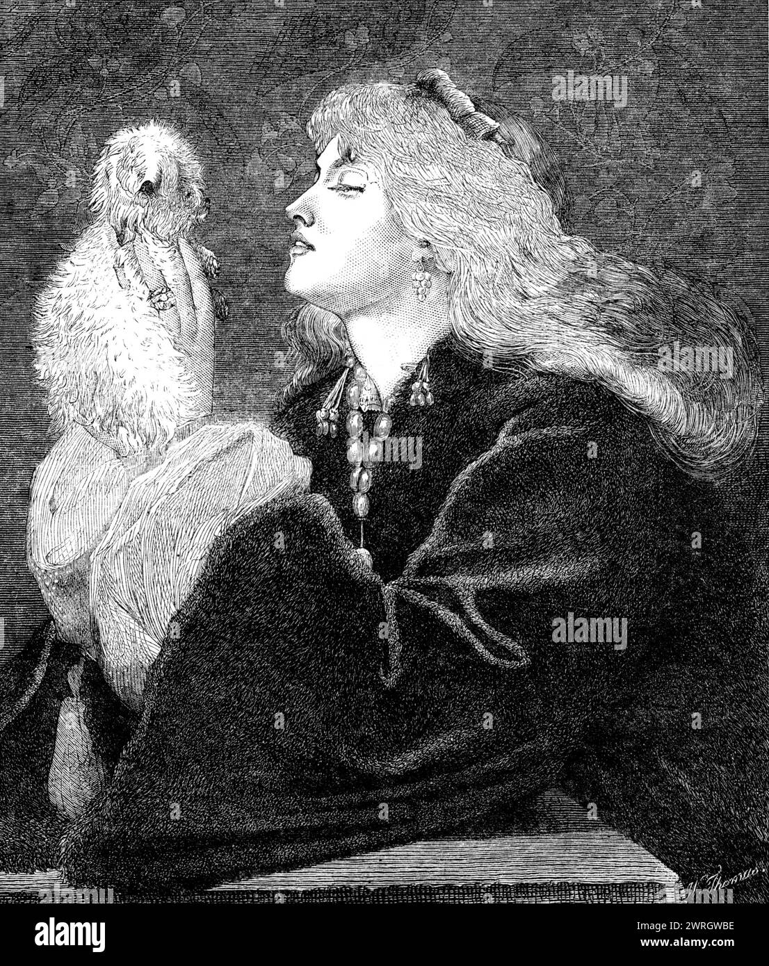 Lady fix hair Black and White Stock Photos & Images - Alamy