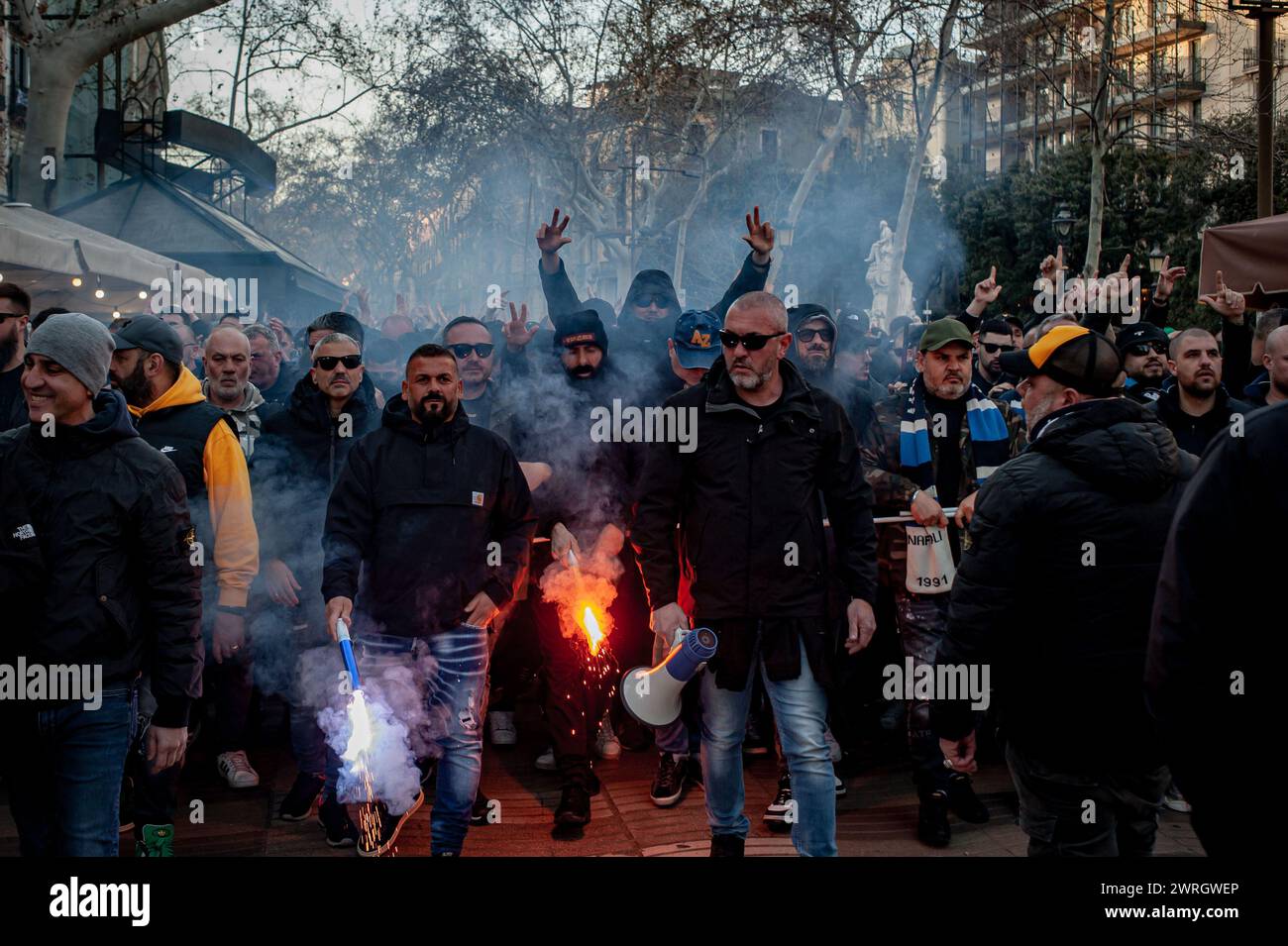 Football ultras flares hi-res stock photography and images - Alamy