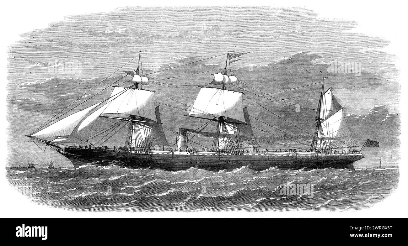 The new screw steam-ship Cuba, of the Cunard Liverpool and New York ...