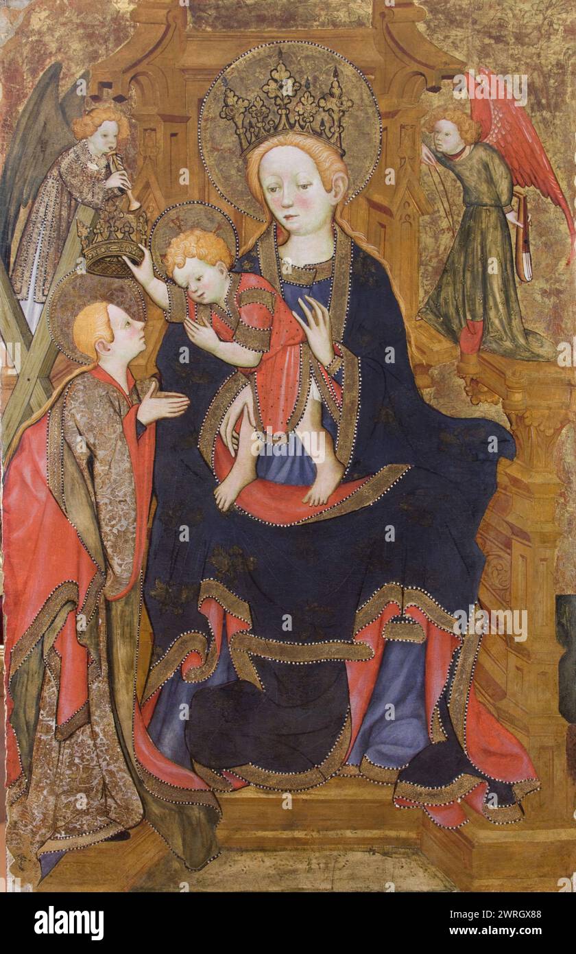 Enthroned Madonna and Child, crowning Saint Eulalia, 1425. Found in the ...