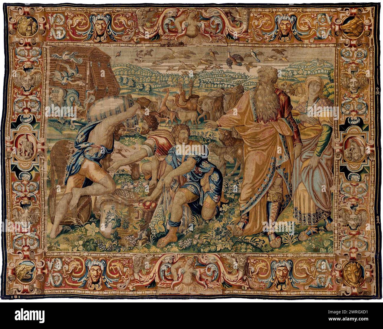 The entry of the animals into Noah's Ark, c.1610. Found in the ...