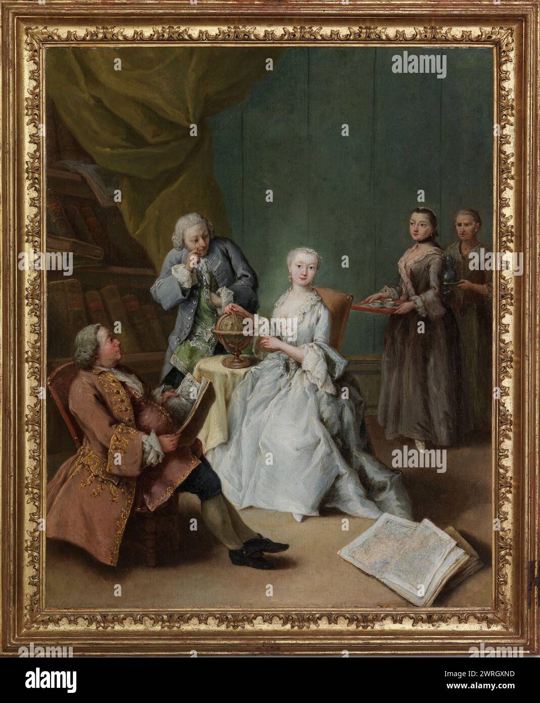 The geography lesson, c.1750-1752. Found in the Collection of the Fondazione Querini Stampalia ...