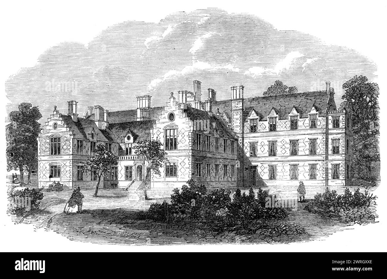 The new German Hospital, Dalston, [London], 1864. '...this edifice ...