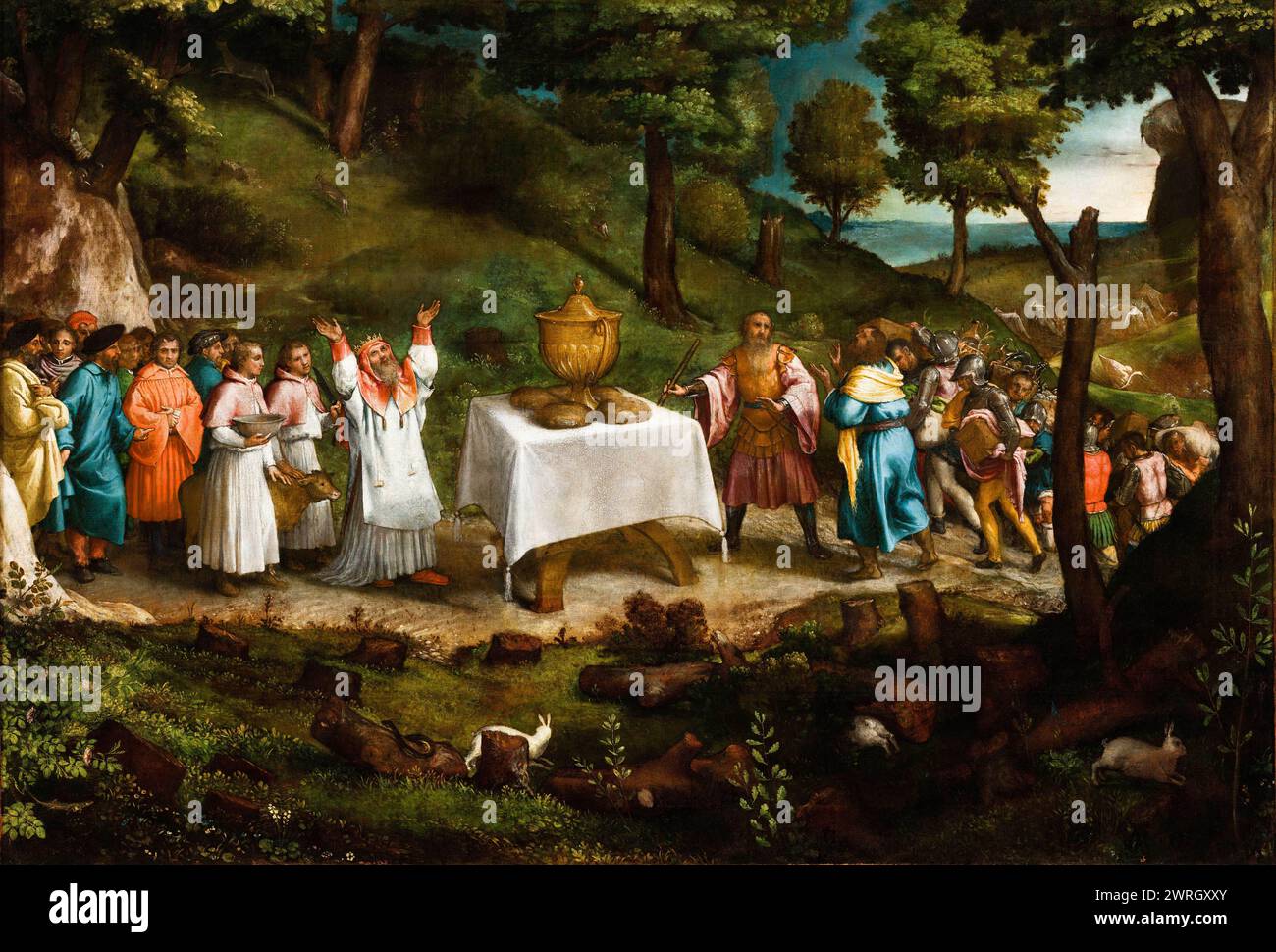 The Sacrifice of Melchizedek, 1545. Found in the Collection of the ...