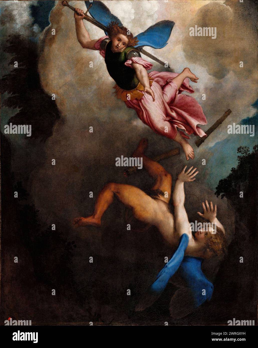 The Archangel Michael kills Satan, c.1545. Found in the Collection of ...