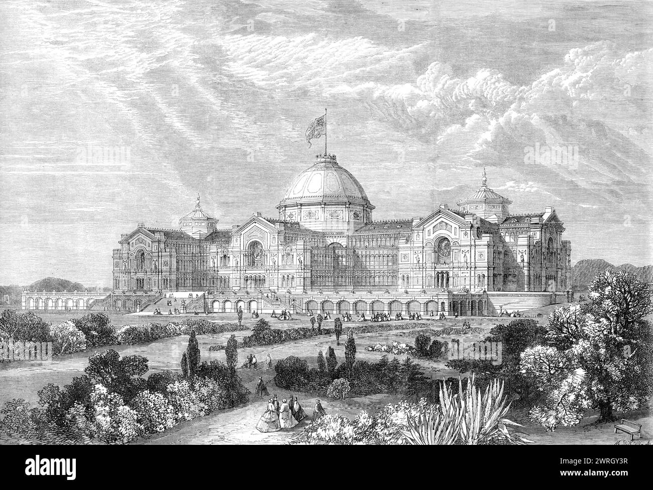 Building proposed to be erected in the Alexandra-Park, Muswell-Hill ...