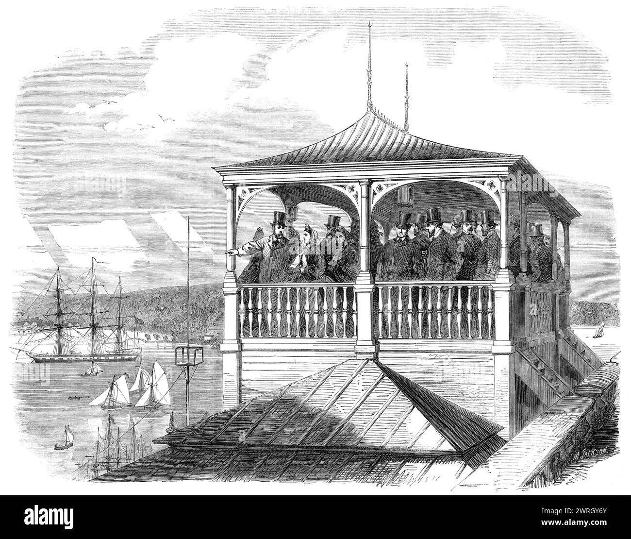 Pavilion platform Black and White Stock Photos & Images - Alamy