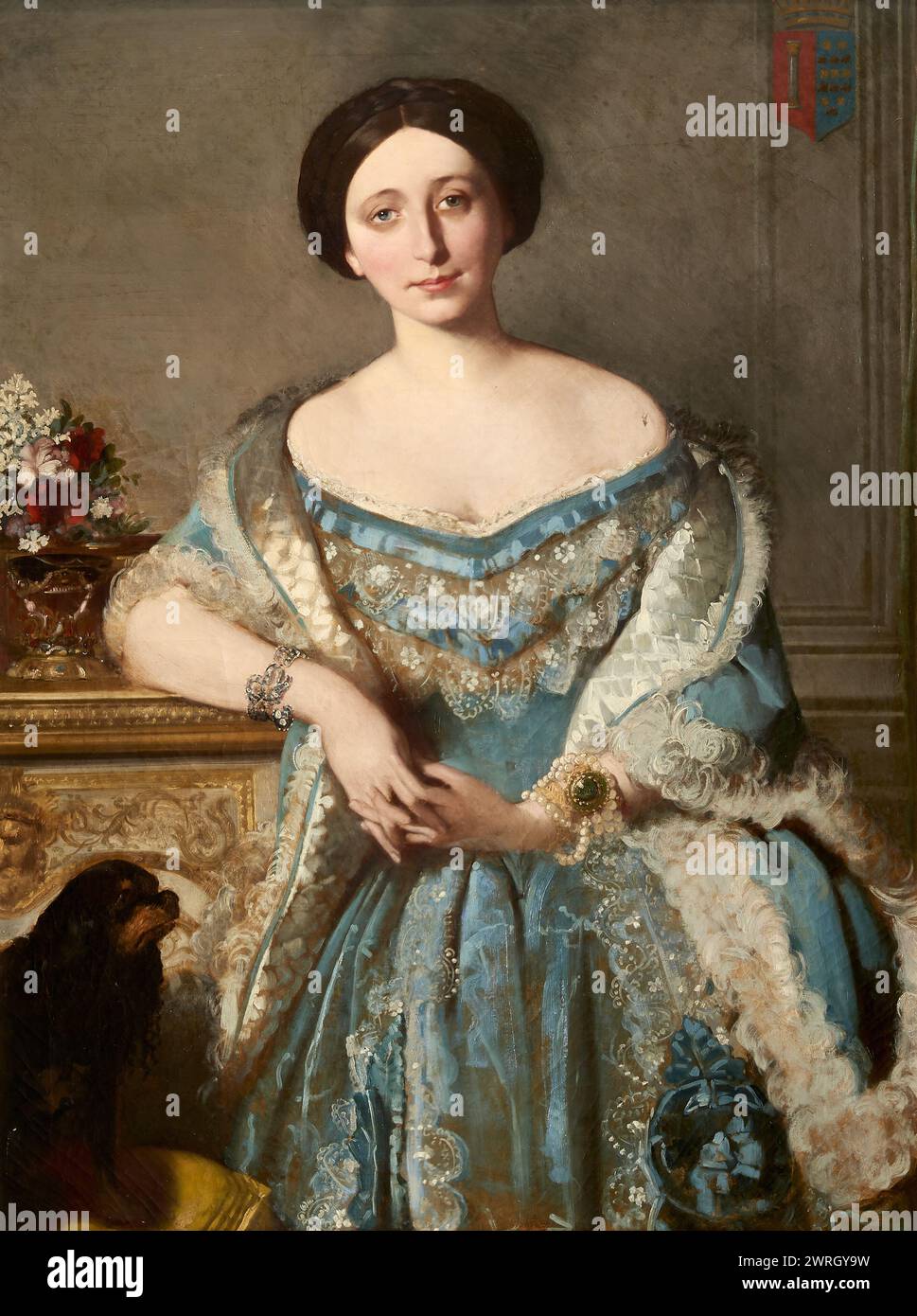 Portrait of Princess Isabella Alvarez de Toledo (1823-1867). Private ...